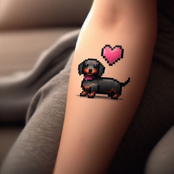 Adorable Dachshund Tattoo Ideas